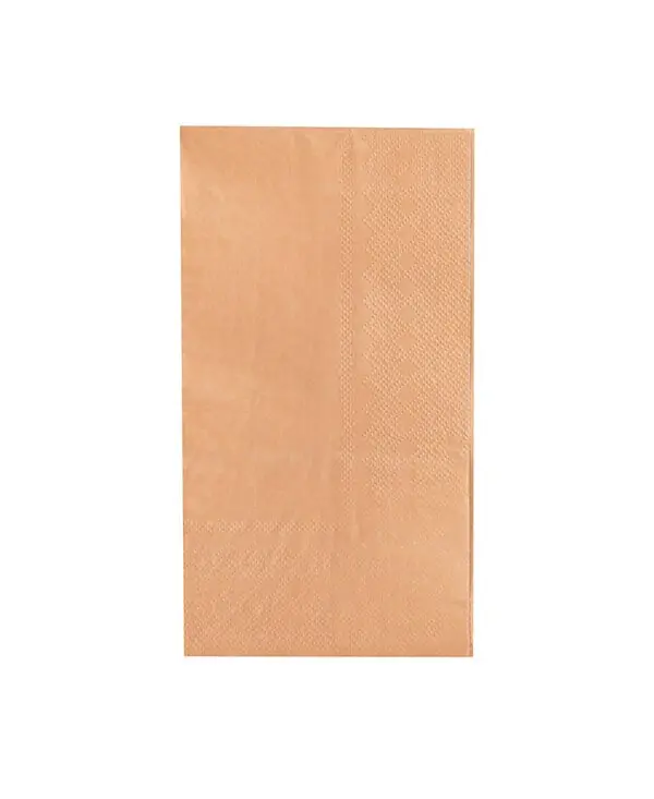 JOLLITY & CO Solid Shade Colors, Paper Party Guest Napkins, Set Of 16 - Sand