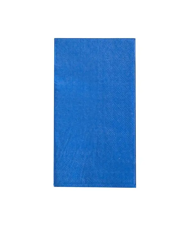 JOLLITY & CO Solid Shade Colors, Paper Party Guest Napkins, Set Of 16 - Sapphire