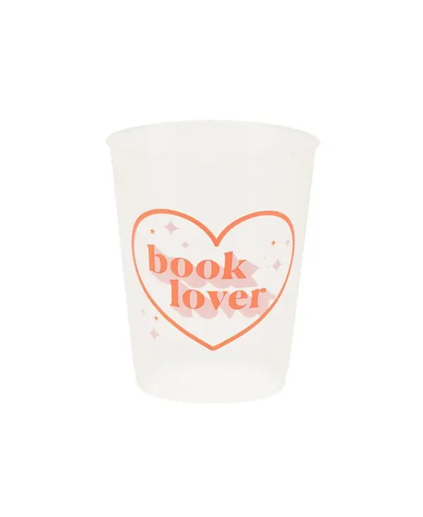 JOLLITY & CO Book Club Flex Cups, Set Of 8 - Book Lover