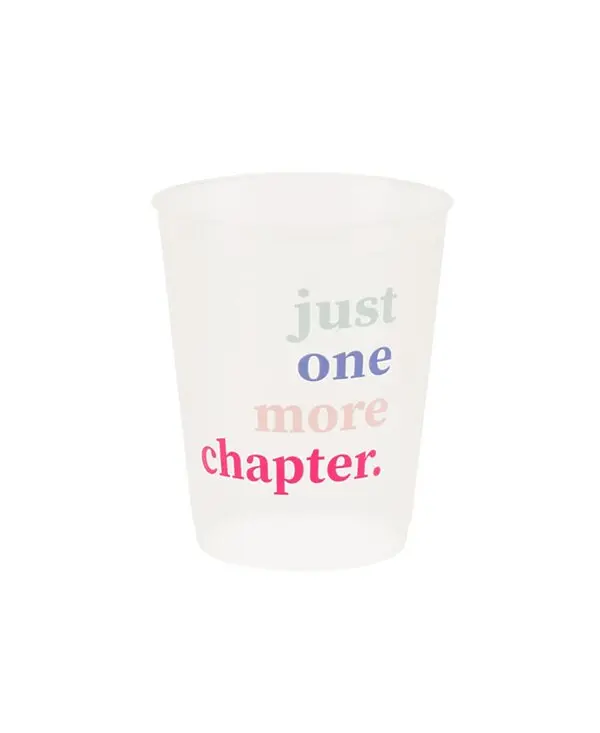 JOLLITY & CO Book Club Flex Cups, Set Of 8 - Just One More Chapter