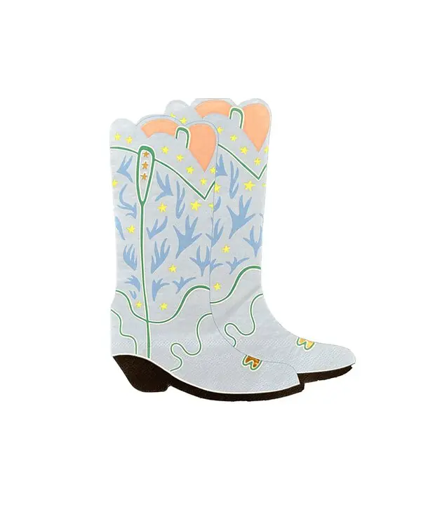JOLLITY & CO Yeehaw Cowboy Boots Paper Napkins Set Of 16 - Multicolor