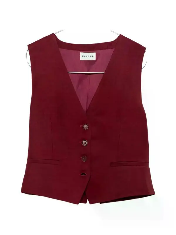 P.a.r.o.s.h Buttoned V-neck Gilet