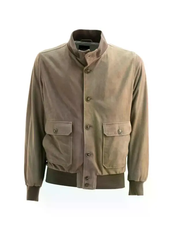 BARBA NAPOLI Vermont Bomber Jacket - Brown