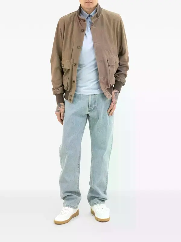 BARBA NAPOLI Sj Vermont Leather Jacket - Brown