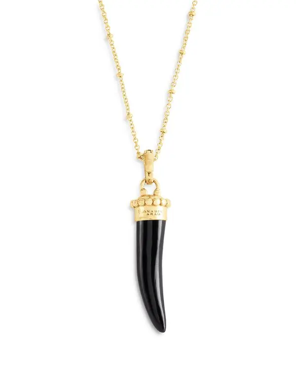ANABEL ARAM Forza Stone Horn Charm - Black Onyx