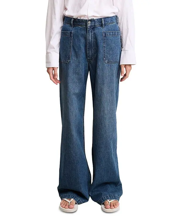 Denimist Deck High Rise Wide Leg Jeans - Indigo