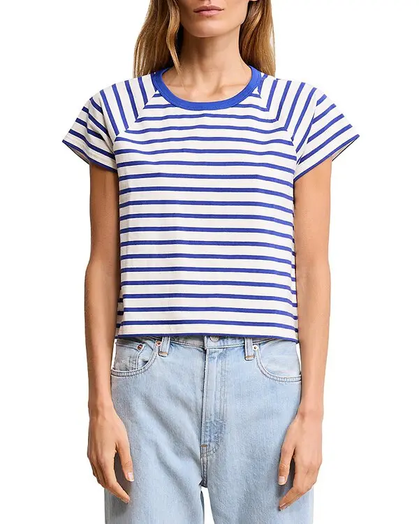 Denimist Raglan Tee - Blue Stripe