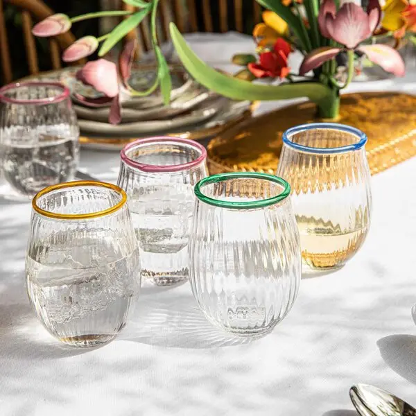JULISKA Nell Stemless Wine Glass - Watercress