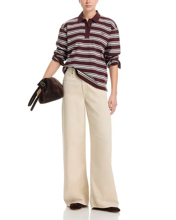 Rag & Bone Striped Long Sleeve Shirt - Brown Multi