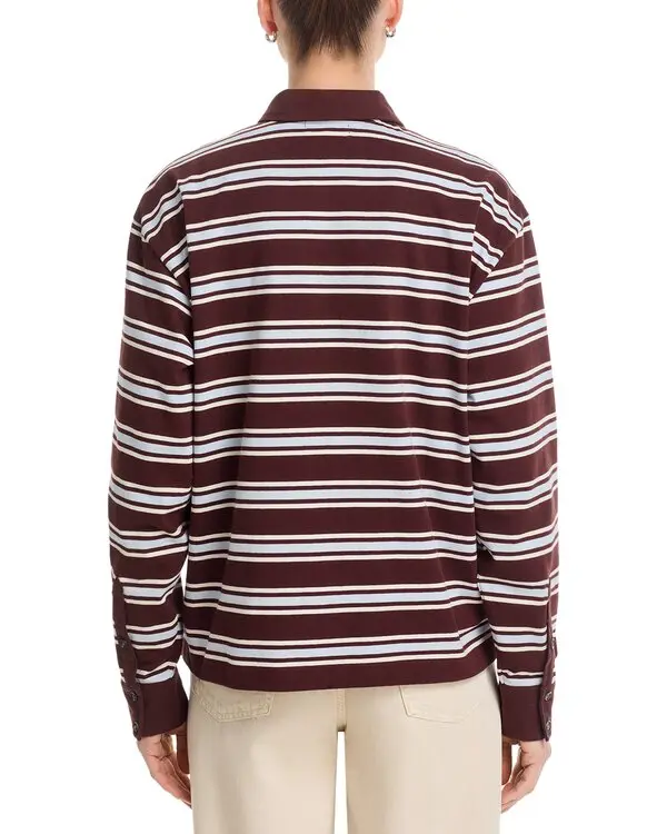 Rag & Bone Striped Long Sleeve Shirt - Brown Multi