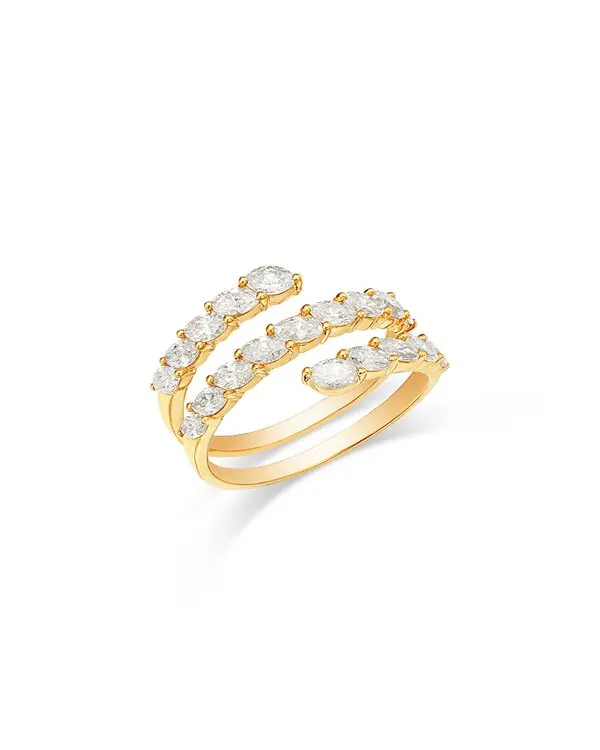 Bloomingdale'S 14k Yellow Diamond Marquis Bypass Ring 1.50 Tcw - Gold
