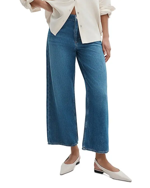 Rag & Bone Featherweight Andi High Rise Wide Ankle Jeans - Millerton