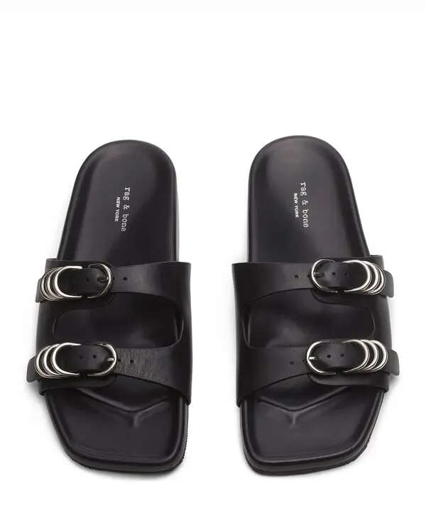 Rag & Bone Rue Leather Slide Sandals