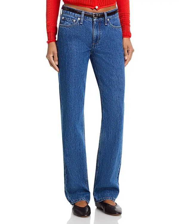 Rag & Bone Harlow Low Rise Straight Leg Jeans
