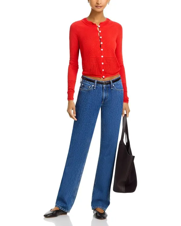 Rag & Bone Harlow Low Rise Straight Leg Jeans