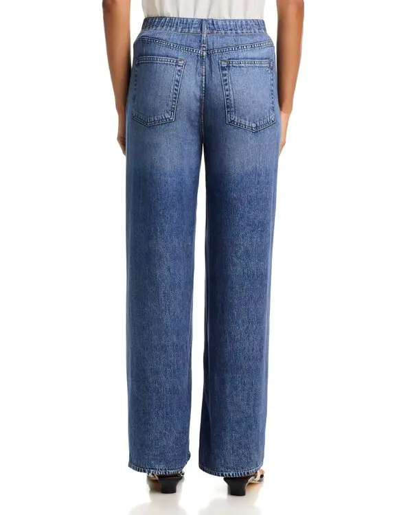 Rag & Bone Wide Leg Sweatpant Jeans - Lagoon