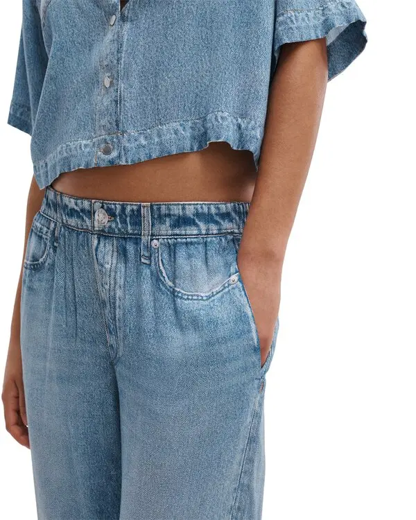 Rag & Bone Miramar Slink High Rise Wide Leg Jeans - Muray