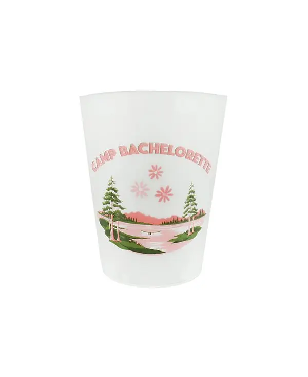 JOLLITY & CO Camp Bachelorette Postcard Flex Cups, Set Of 8 - Multicolor