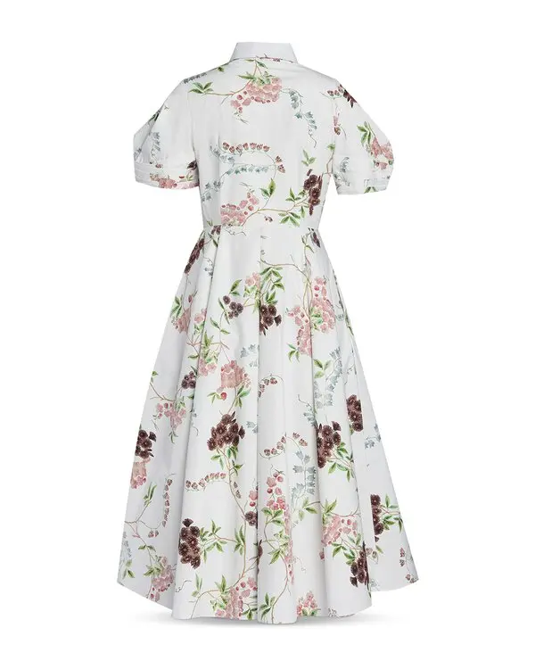 Erdem Pleated Cuff Shirt Dress