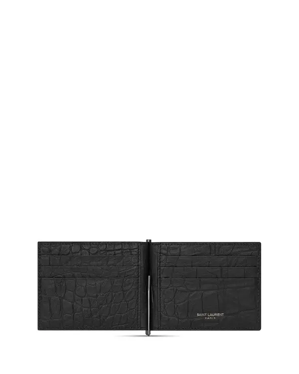 Saint Laurent Cassandre Bill Clip Wallet