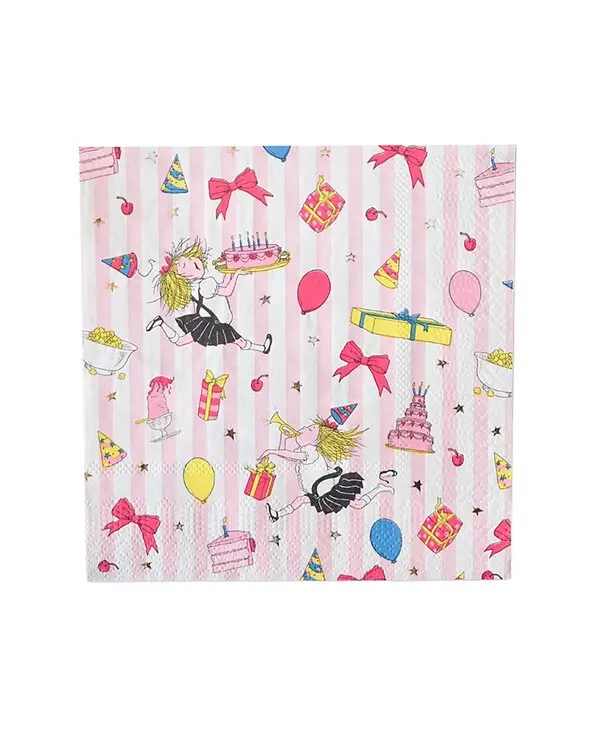 JOLLITY & CO Eloise At The Plaza Birthday Pattern Large Paper Napkins, Set Of 16 - Multicolor