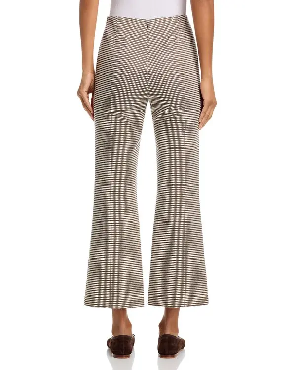 Rag & Bone Irina Kick Flare Pants - Brown Grid