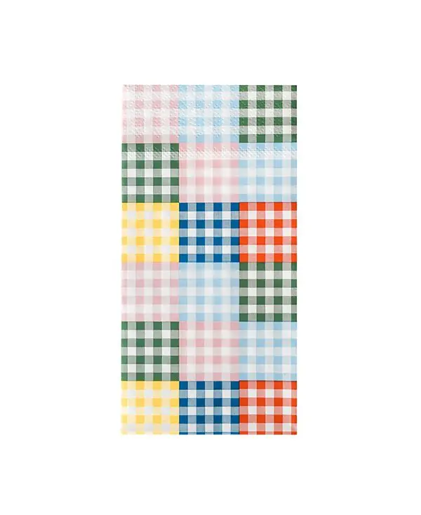 JOLLITY & CO Camp Explorer Patchwork Paper Guest Napkins, Set Of 16 - Multicolor