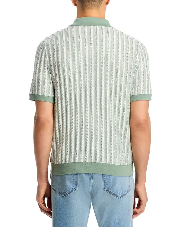 Madewell Vertical Stripe Button Shirt - Frosted Cyprus