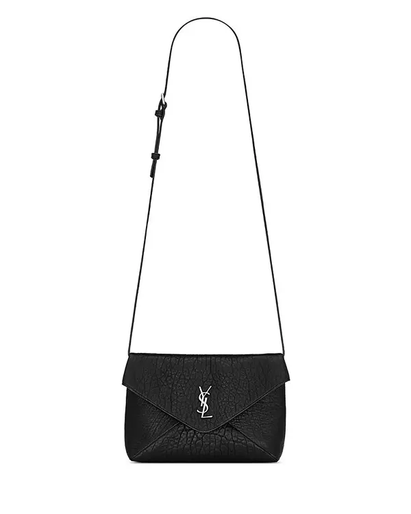 Saint Laurent Cassandre Envelope Messenger - Black