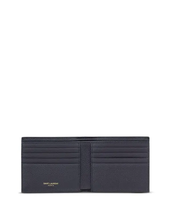 Saint Laurent Tiny Cassandre East/west Wallet - Midnight Blue