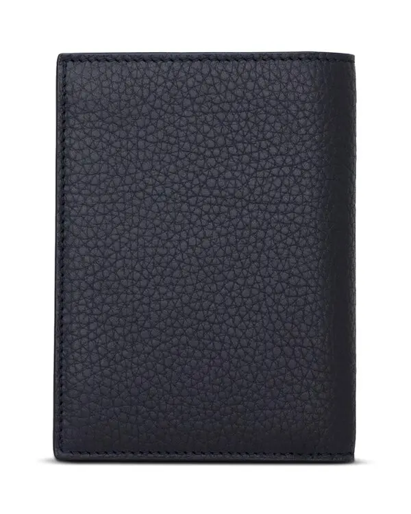 Saint Laurent Tiny Cassandre Credit Card Wallet - Midnight Blue