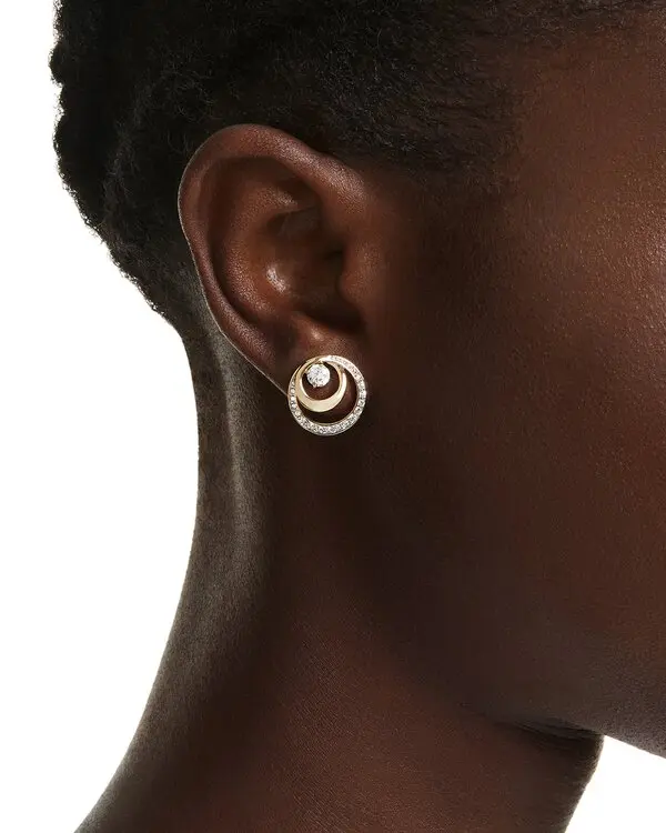 SWAROVSKI Hyperbola Stud Earrings - Gold