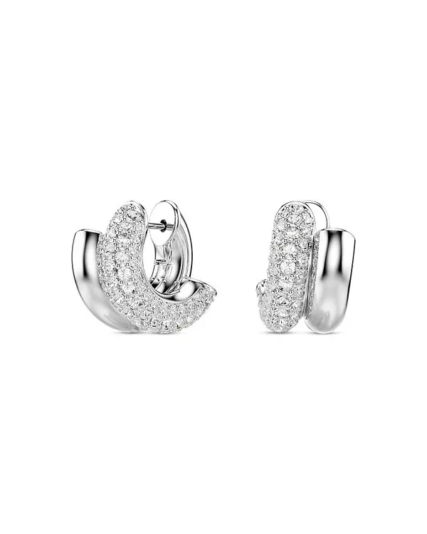SWAROVSKI Dextera Hoop Earrings - Silver