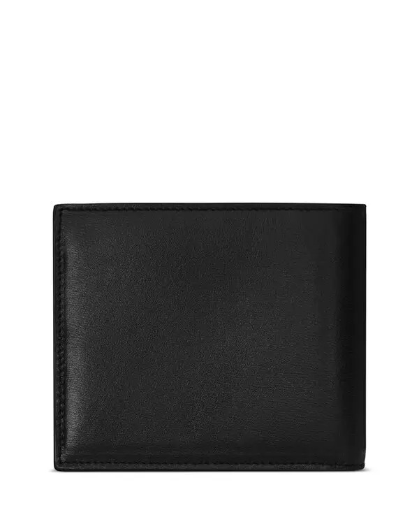 Saint Laurent Tiny Cassandre East/west Wallet - Black And Gold