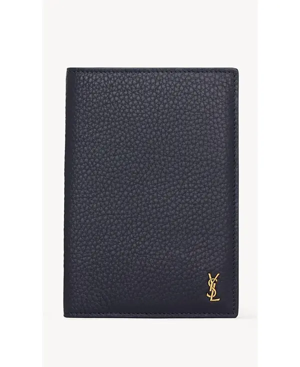 Saint Laurent Tiny Cassandre Passport Case - Midnight Blue