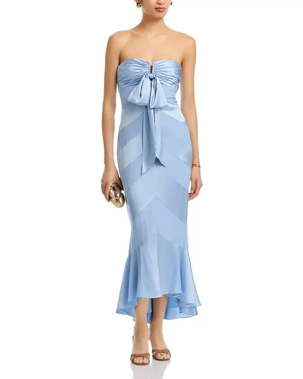 cornflower blue silk dress Petal & Pup Honey Maxi Dress - Cornflower Blue
