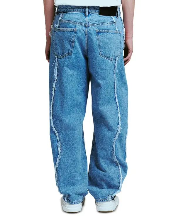 NAHMIAS Stone Wash Ollie Baggy Jeans - Light Indigo Denim
