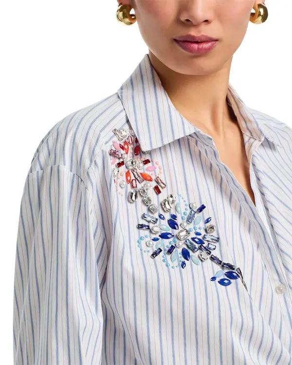 Cinq À Sept Twilight Spark Marianna Blouse - White/corn