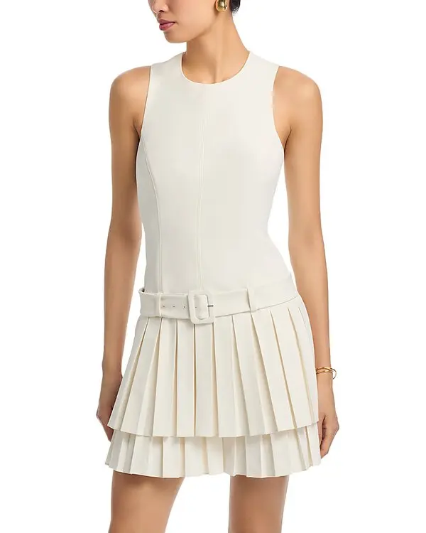 Cinq À Sept Reena Pleated Dress - Ivory