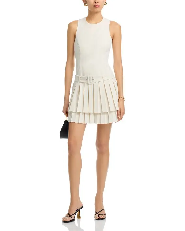Cinq À Sept Reena Pleated Dress - Ivory