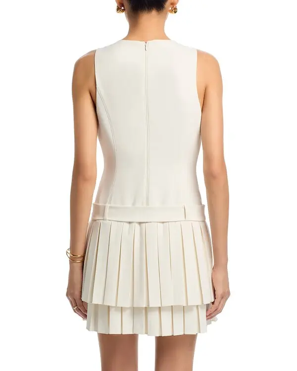 Cinq À Sept Reena Pleated Dress - Ivory