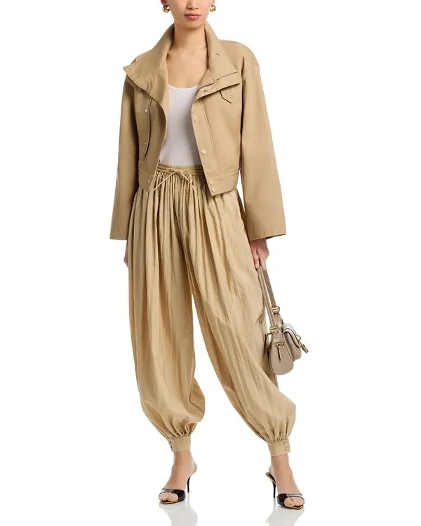 Cinq À Sept Tumbled Woven Verne Pants - Khaki