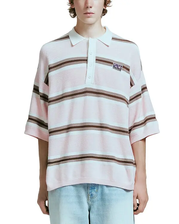 NAHMIAS Knit Striped Polo