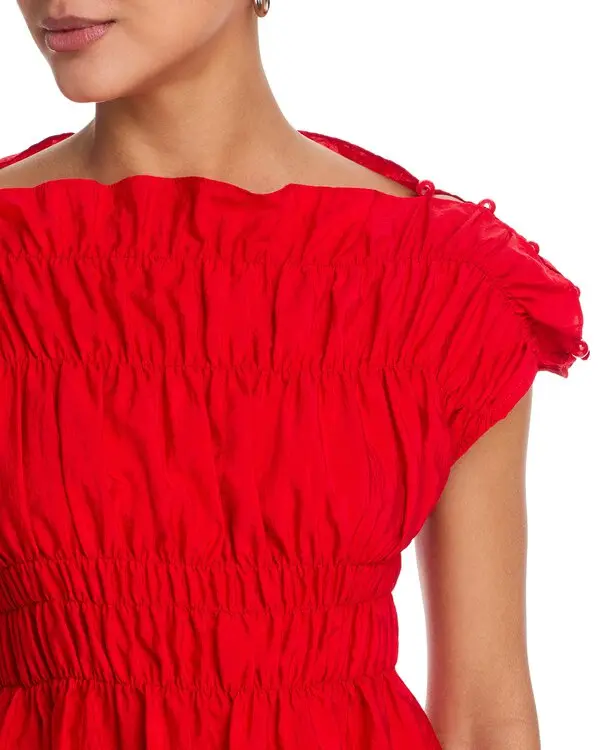 Cinq À Sept Evalina Cropped Top - Goji Berry