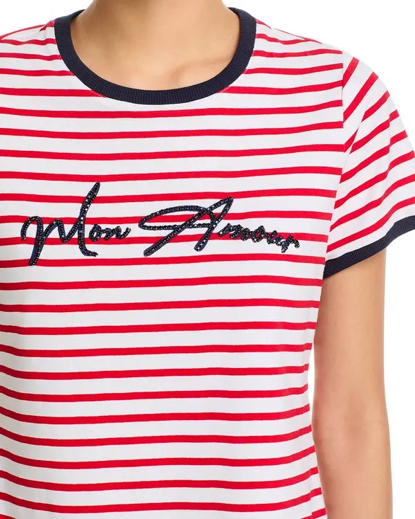 Cinq À Sept Mon Amour Striped Tee