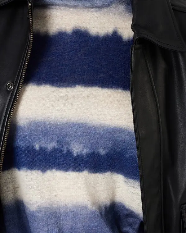 Gerard Darel Mabinty Linen Top - Indigo