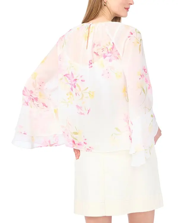 Vince Camuto Double Ruffle Sleeve Blouse