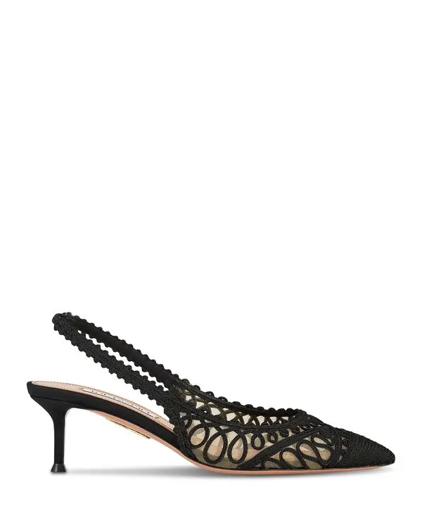 AQUAZZURA Kahlo Slingback 50 Pumps - Black