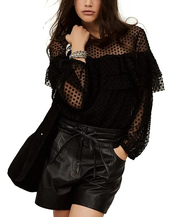 Ba&sh Raff Ruffled Blouse