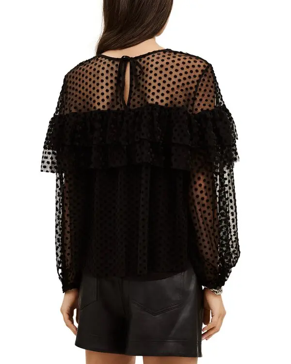 Ba&sh Raff Ruffled Blouse